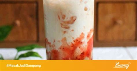 Resep Es Strawberry Jelly Capuccino Sederhana Rumahan Di Yummy App