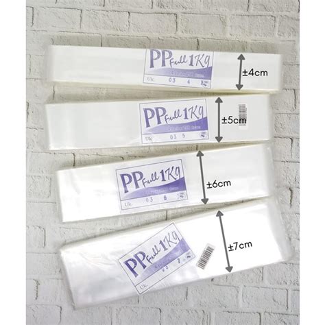 Jual Plastik Pp Full Roll Bening Uk 4cm 5cm 6cm 7cm 250gr Tebal Plastik