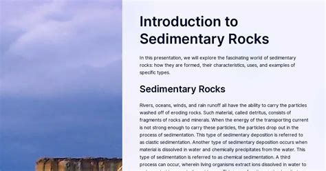 Introduction To Sedimentary Rocks