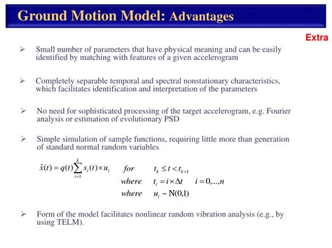 Ppt Stochastic Simulation Of Ground Motion Components For A Specified Design Scenario