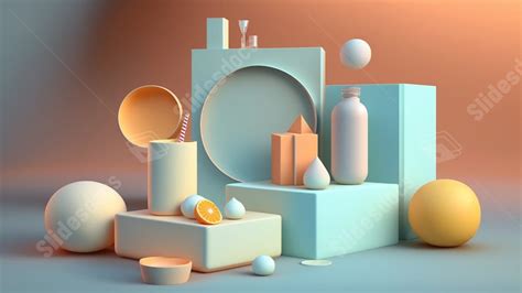 Grey Square Light Outdoor Map Environment Powerpoint Background For