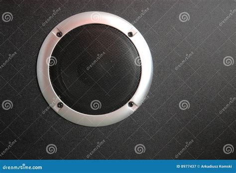 Black Loudspeaker Stock Image Image Of Radio Technology