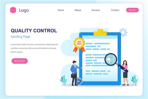 Premium Vector Vector Quality Control With Iso 9001 Concept