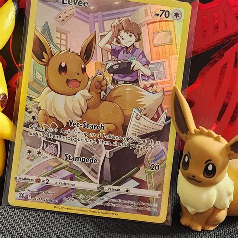 Pokemon Eevee Tg11tg30 Brilliant Stars Full Art Trainers Gallery Ultra