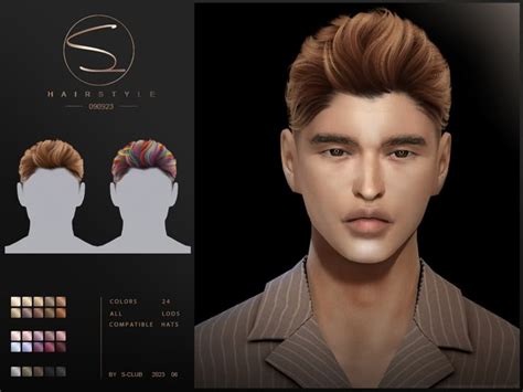 The Sims Resource Short Male Hairstyle GREG 090623 By S CLUB