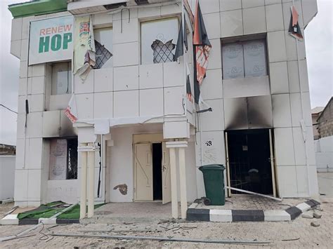 Kogi Guber Again Suspected Thugs Set Sdp Campaign Office Ablaze In