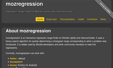 Found A Regression In Firefox Give Us Details With Mozregression