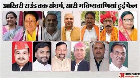 Up Election Result Close Contest On These Hot Seats Bjp Congress Sp