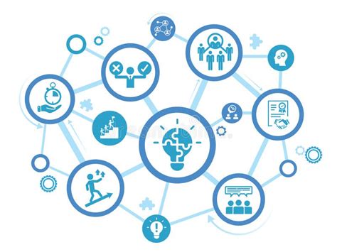 Soft Skills Containing Communication Solid Icons Vector Collection EPS