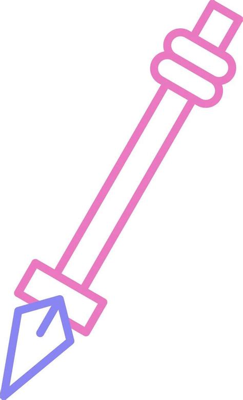 Spear Linear Two Colour Icon 37729204 Vector Art At Vecteezy