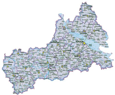 Черкасская область Карта автомобильных дорог Черкасской области Атлас