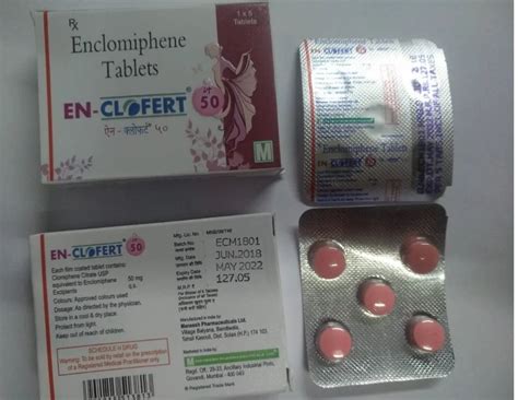 Enclomiphene Citrate 50mg Packaging Size 1 5 Dose As Directed By