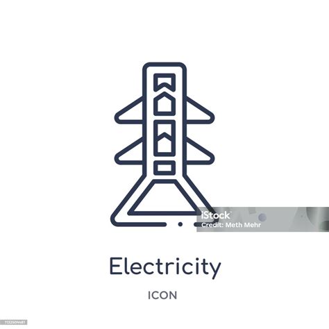 線性電圖示從電子連接大綱集合在白色背景上隔離的細線電向量電新潮例證向量圖形及更多器材圖片 器材 圖標集 圖示 Istock