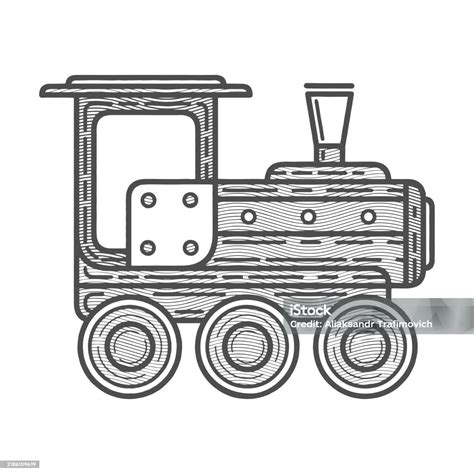 레트로 증기 기관차 손으로 그린 움직이는 기차 벡터 일러스트 레이 션 0명에 대한 스톡 벡터 아트 및 기타 이미지 0명 19세기 강철 Istock