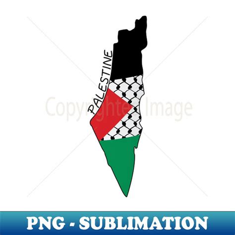 Palestine Flag Map Palestinian Kufiya Hatta Traditional Keff Inspire