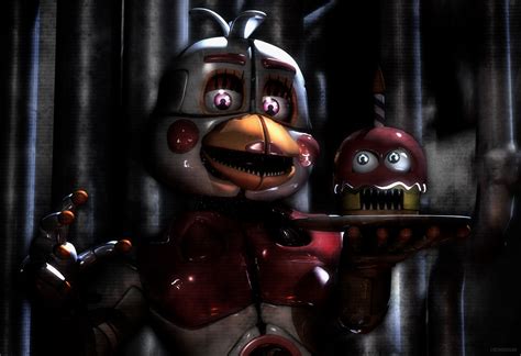 Fnaf Funtime Chica Render By Crowderkan On Deviantart