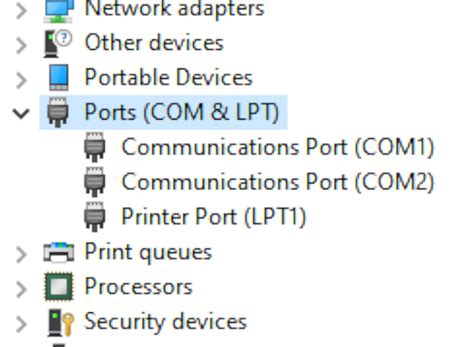Check Your Com Port On Windows 10
