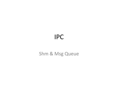 Ppt Ipc Powerpoint Presentation Free Download Id3187627