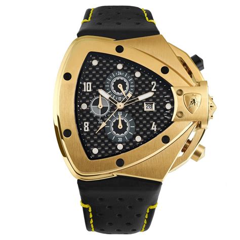 Tonino Lamborghini Mens Chronograph Watch Spyder Horizontal Yellow Go