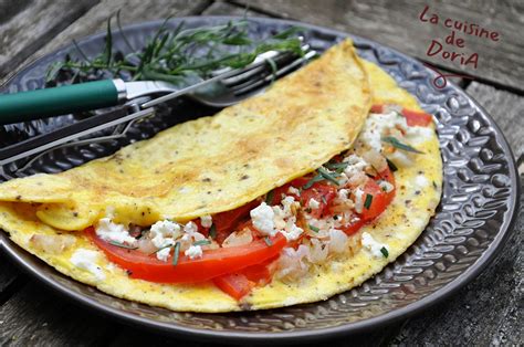 Omelette La Tomate F Ta Et Oignon Rouge