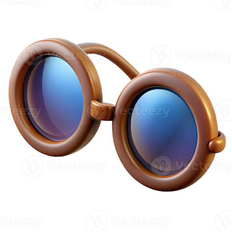 Dramatic Splendid Hyper Specific Photorealistic Isolated Cutout Of A Vintage Pair Of Spectacles