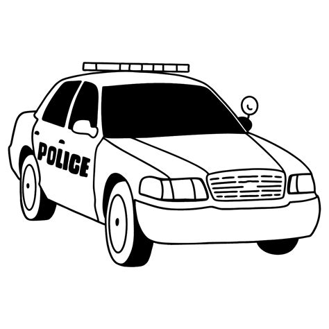 Politie Auto Kleurplaat Politieauto3 Politieauto Kleurplaten Images