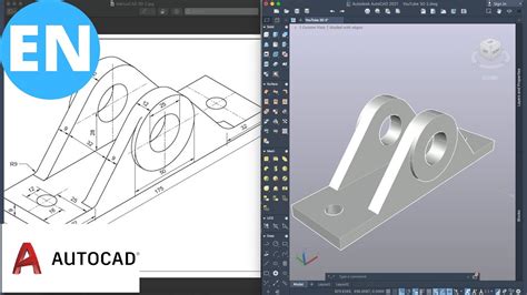 Autocad 3d Tutorial For Beginners Exercise 2 Youtube