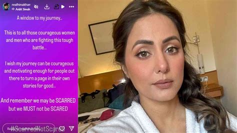 Hina Khan Shares Brave Battle With Stage 3 Breast Cancer Scarred Not