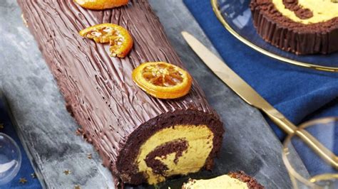 Bûche Au Chocolat Et Clémentines Recette Maximagfr