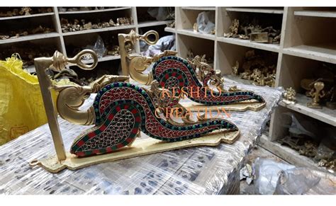 125 Inch Peacock Brass Wall Bracket For Hanging Lamp Or Bell Hanger