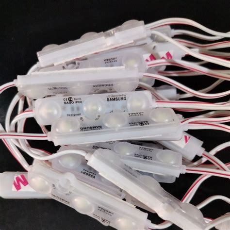 Jual Lampu Led Modul 3 Mata Samsung Saso Original Dc 12v 1 5w Putih