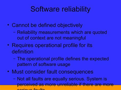 Software Reliability Ppt Operating Systems Computer Software And Applications
