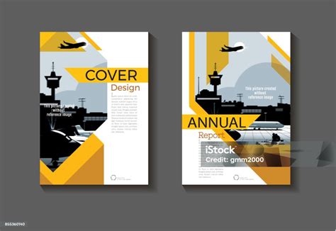 노란 및 추상 커버 디자인 현대 책 표지 추상 브로셔 표지 템플릿 연례 보고서 잡지와 전단지 레이아웃 벡터 A 4 갈색 0명에 대한 스톡 벡터 아트 및 기타 이미지 Istock