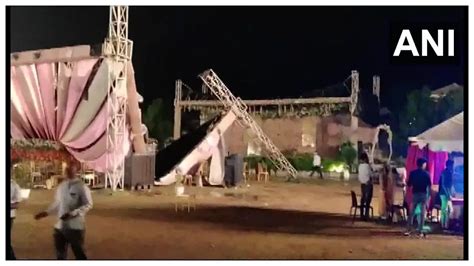 Mp News मध्य प्रदेश के दमोह में पंडाल गिरने से 8 लोग घायल एक की हालत