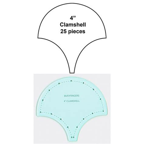 100 Paper Pieces Clamshell 4 Template