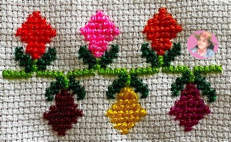 Guía de flores en punto de cruz 537 La Abuelita de las Costuras