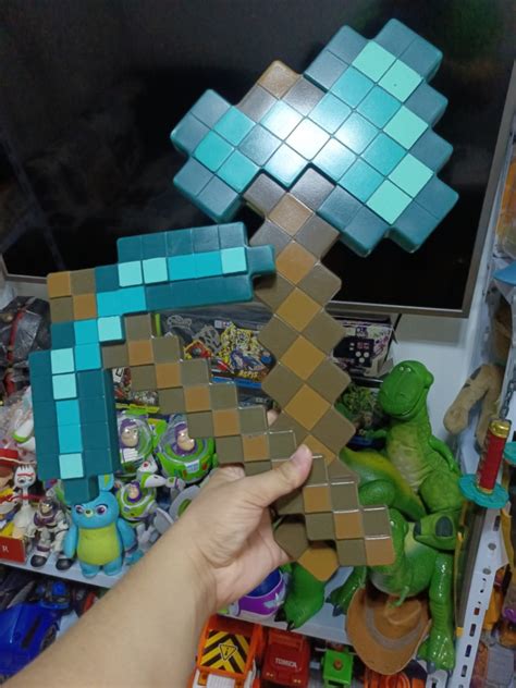 Minecraft Diamond Axe And Pick Axe Hobbies And Toys Toys And Games On