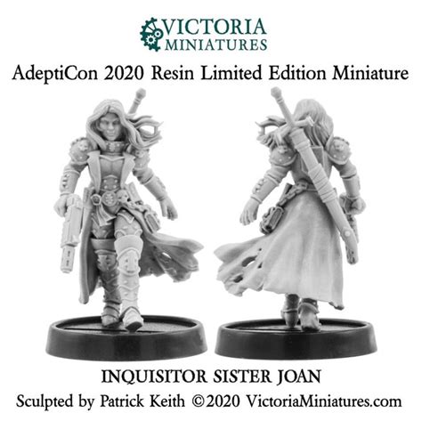 Adepticon Exclusive 2020 Inquisitor Sister Joan Victoria Miniatures