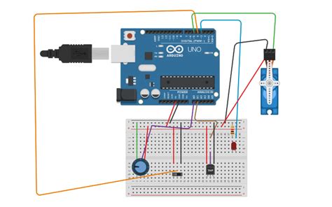 Circuit Design Sensor And Actuator Tinkercad
