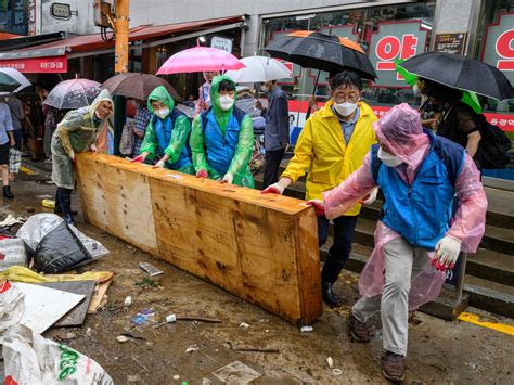 Severe Flood Damage In South Koreas Seoul After Record Rains Floods