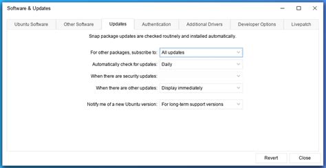 Software And Updates Security Updates Setting Is Blank