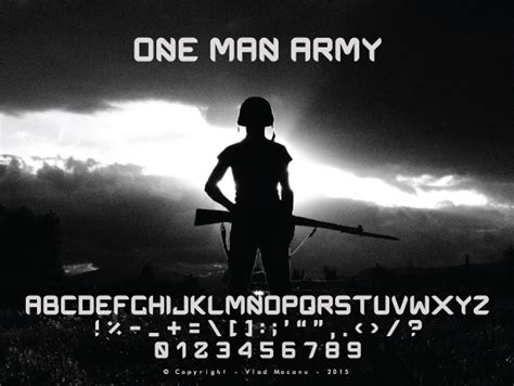 One Man Army Font