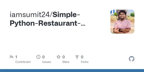 sumit tiwari on linkedin github iamsumit24 simple python restaurant