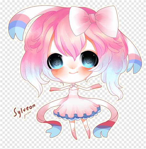 Moe Antropomorfismo Sylveon Chibi Anime Kawaii Chibi Manga Chibi Png