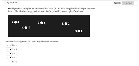 Solved Question 6 1 Points Save Answer Description The