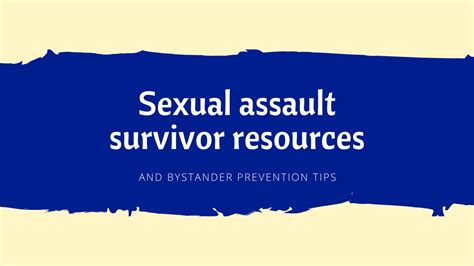 Sexual Assault Survivor Resources And Bystander Prevention Tips Kget