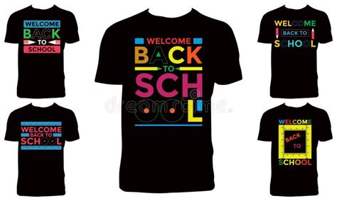 Welcome Back To School T Shirt Design Bundle Stock Vector