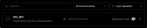 Managing Environment Variables