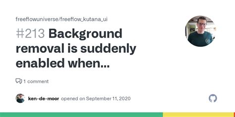 Background Removal Is Suddenly Enabled When Screensharing · Issue 213