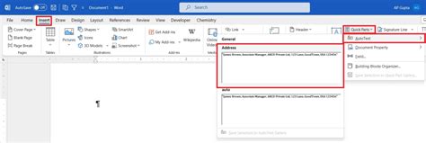 Create Reusable Text Snippets In Ms Word With Auto Text Windows Mac PickupBrain Be Smart